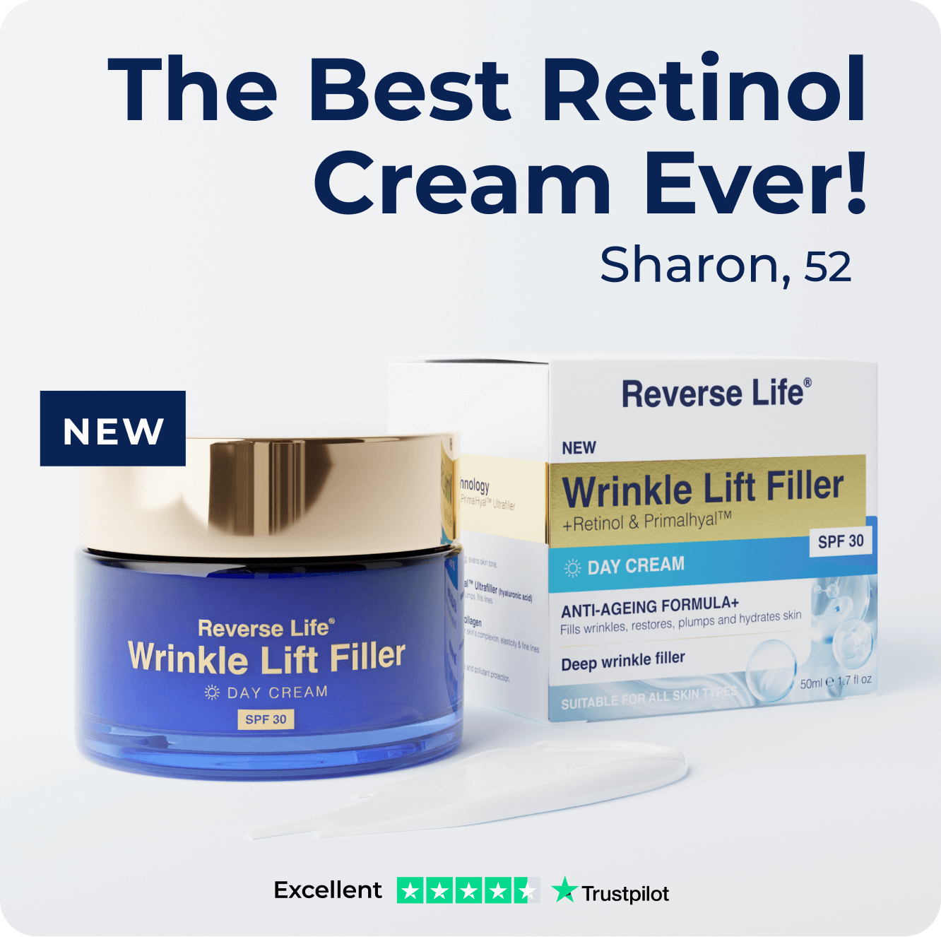Wrinkle Lift Filler Day Cream | Reverse Life