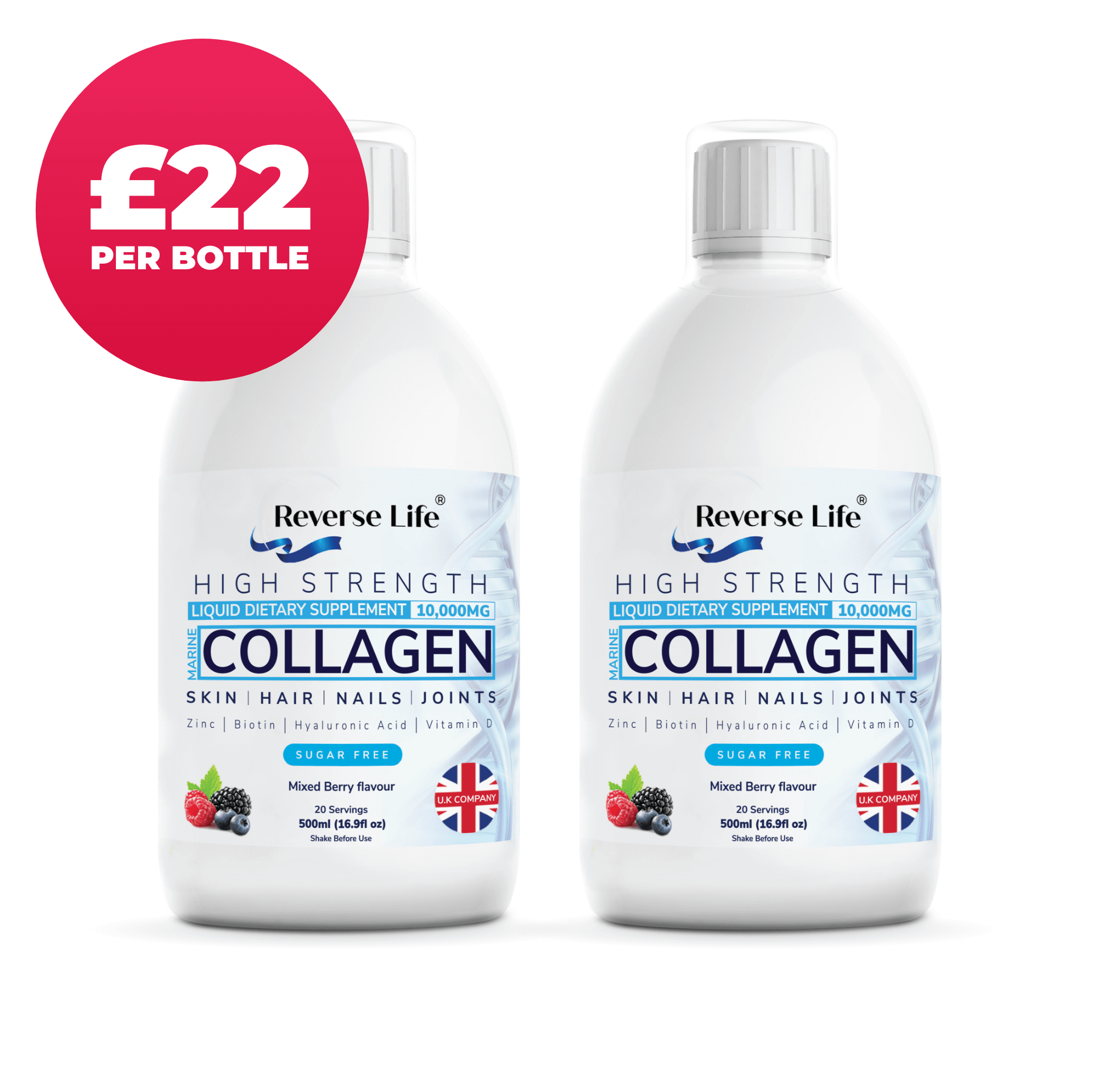 Reverse Life Collagen | Collagen | Purest marine Collagen