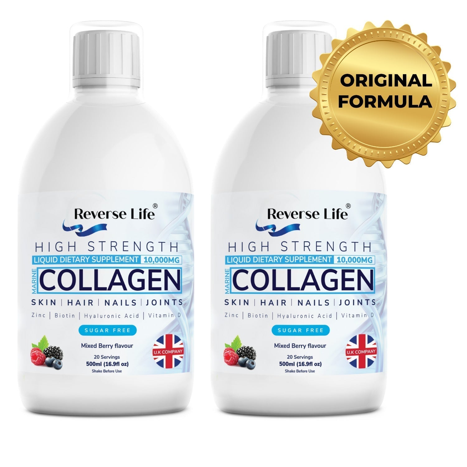 High Strength Liquid Marine Collagen | Reverse Life